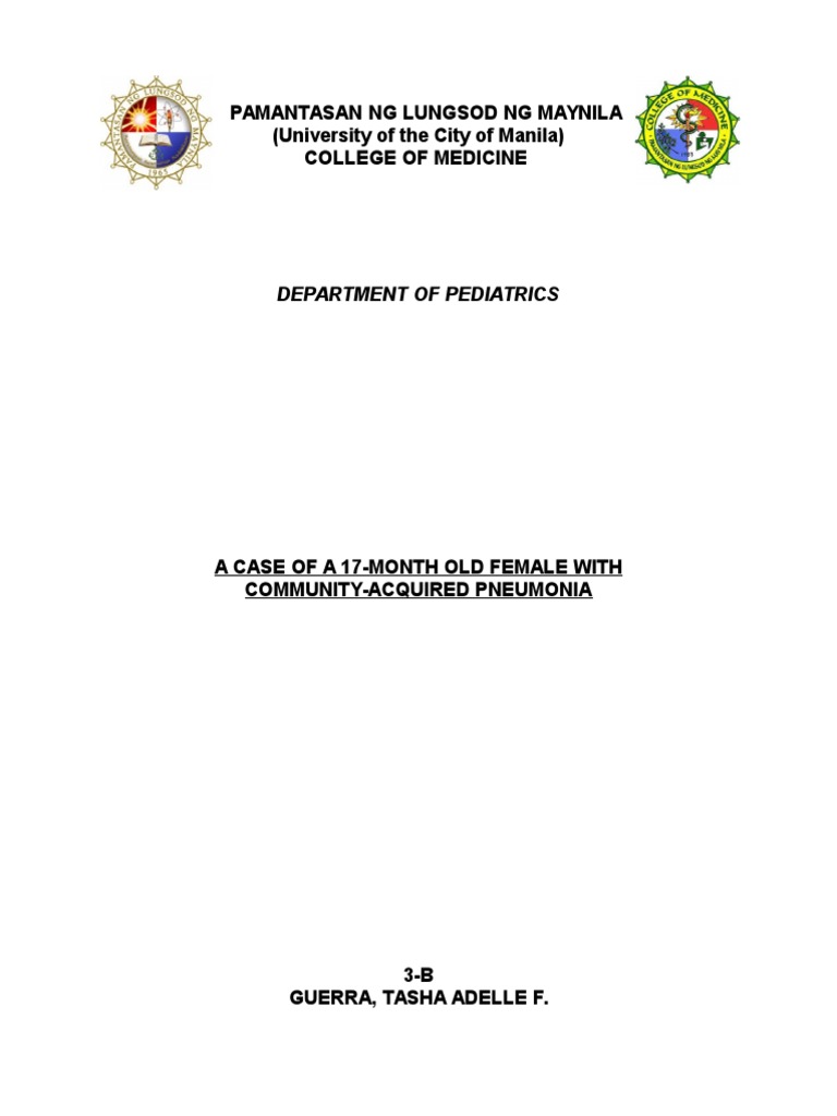 Pedia Ward Work | PDF | Bronchitis | Pneumonia