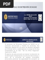 Protocolo NICHD: Guía de Entrevista Forense | PDF