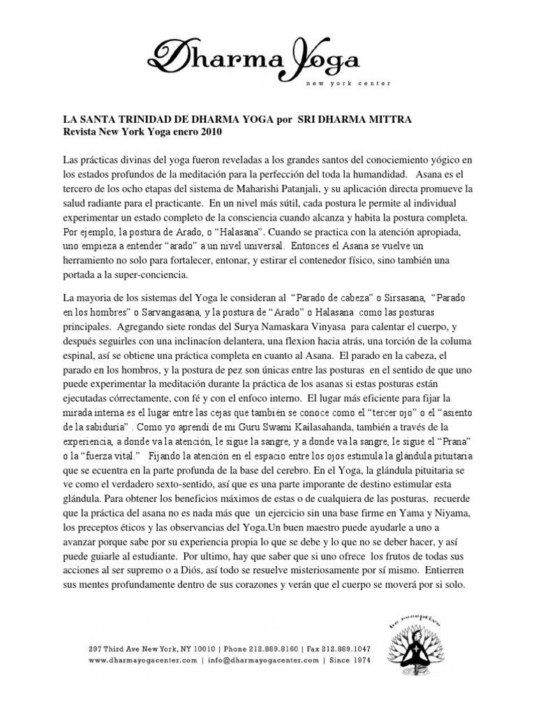 Dharma Yoga | PDF | Yoga | Asana