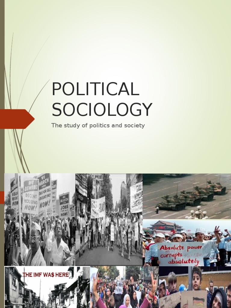 Introduction to Political Sociology | Sociology | Power (Social And ...