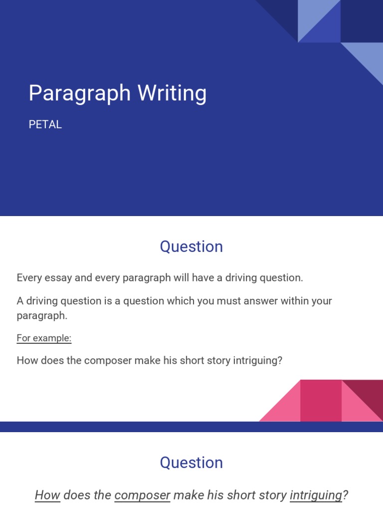 Petal Paragraph Writing | Download Free PDF | Writing