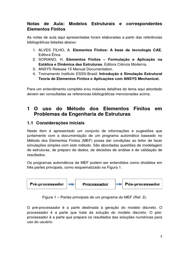 Modelos - Estruturais + Elementos Finitos | PDF | Flexão (Física ...