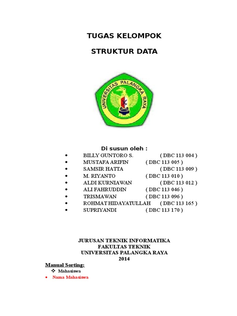Teknik Pengurutan (Insertion Sort, Selection Sort, Bubble Sort) Dan ...