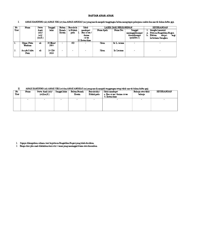 Contoh KP4 Belakang | PDF