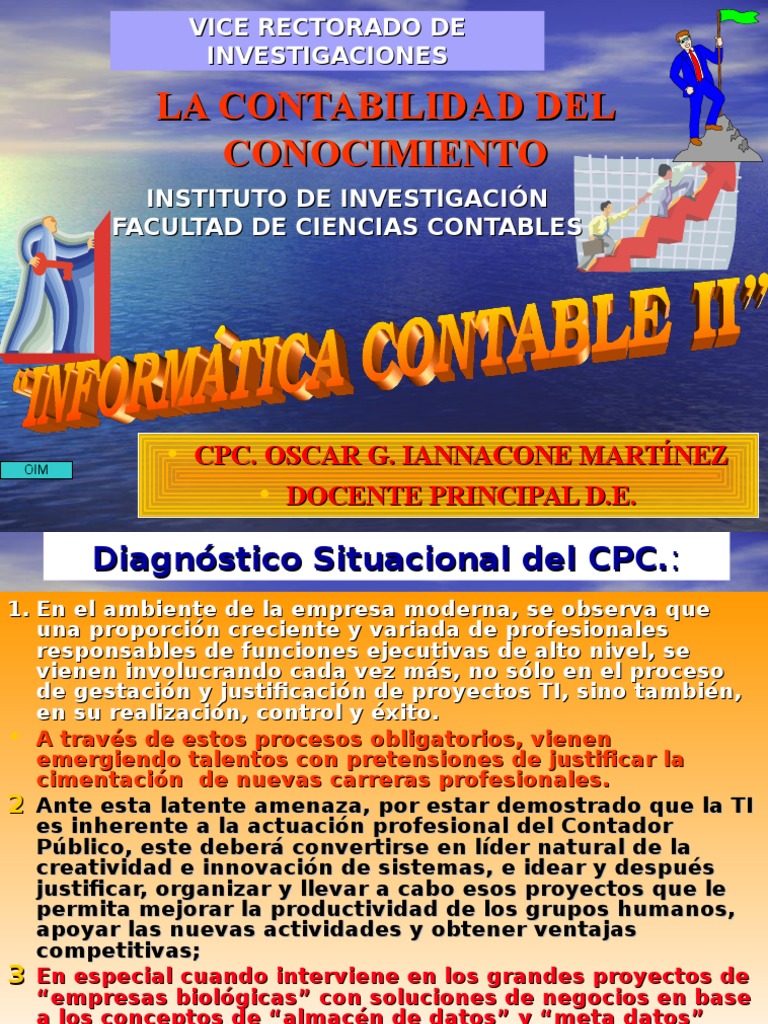 Introducción a La Informática Contable | Contador | Contabilidad ...