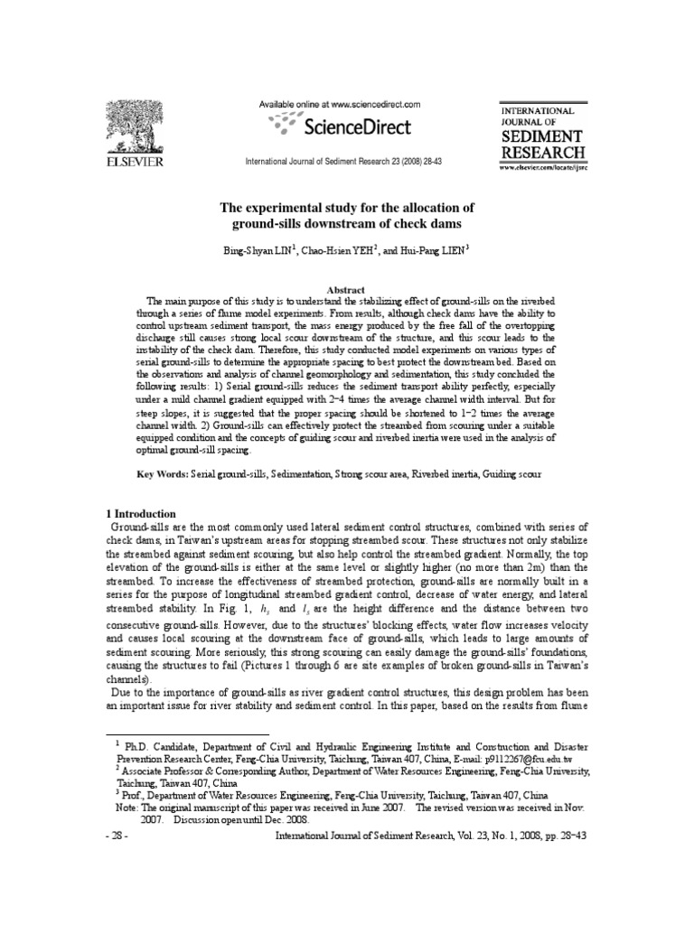 Dampak Penempatan Groundsill | PDF | River | Sediment