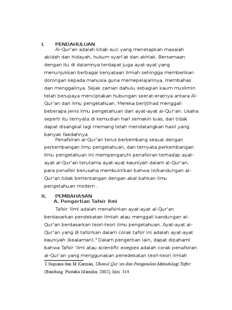 Tafsir Ilmi | PDF