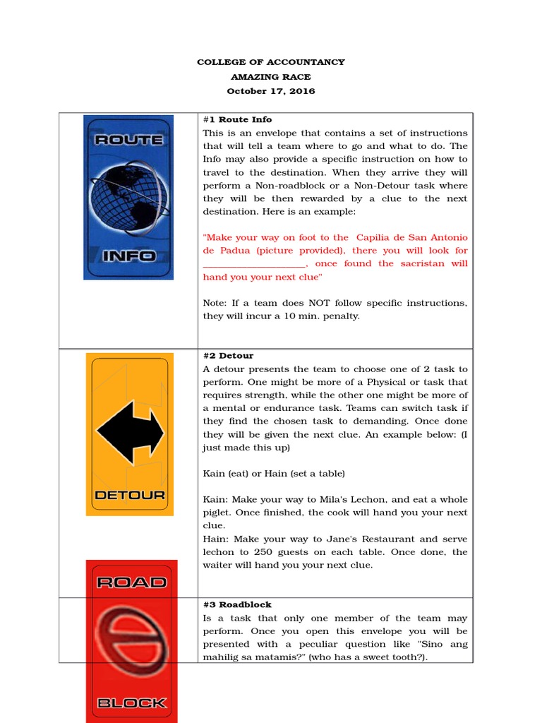 Amazing Race | Download Free PDF | The Amazing Race | Endurance Sports