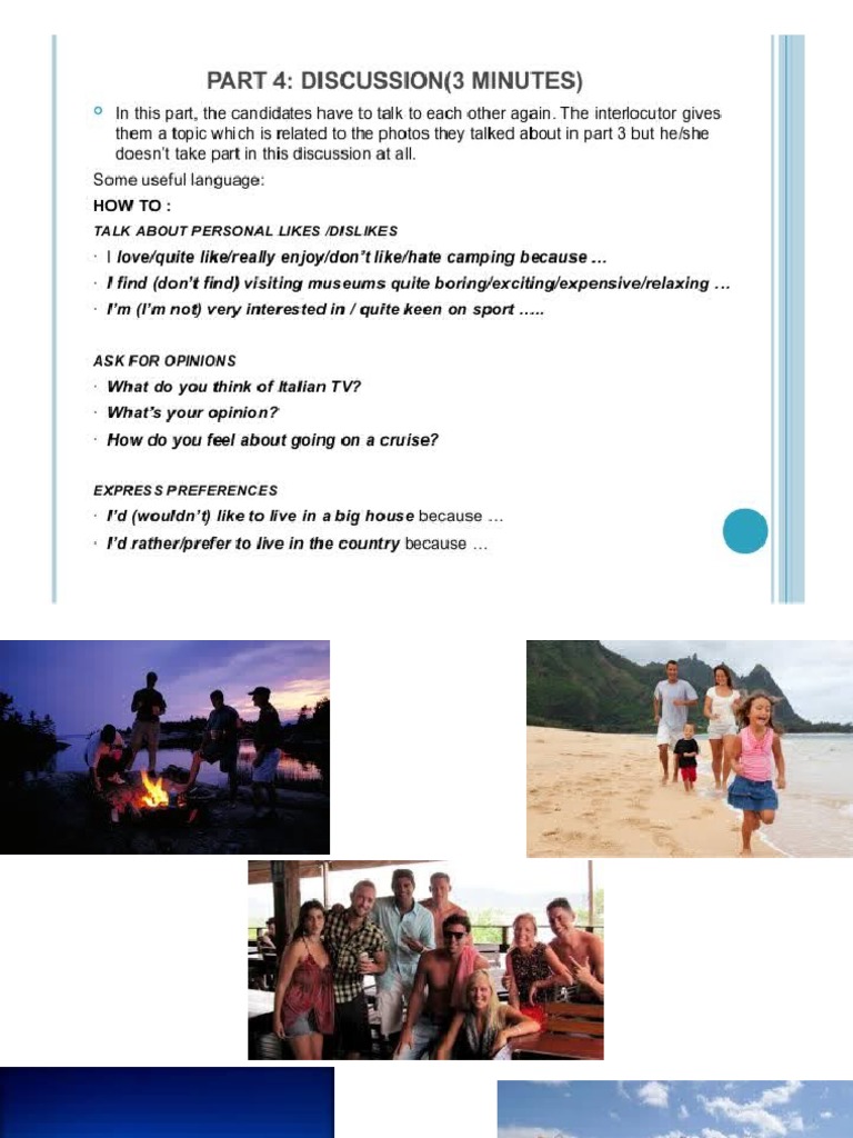 Part 4 Speaking