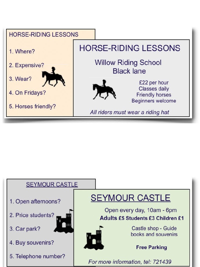 Speaking Part 2 Cards | PDF | Leisure | Business