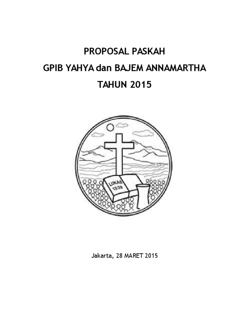 Proposal Ibadah Paskah GPIB Yahya 2015 | PDF