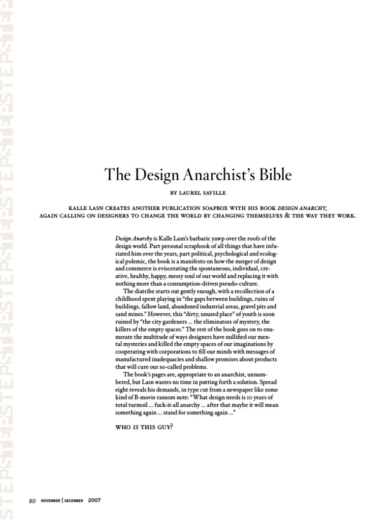 The Design Anarchist's Bible | PDF | Graphic Design