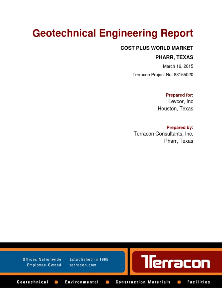 Geotechnical Engineering Report | Geotechnical Engineering | Foundation ...