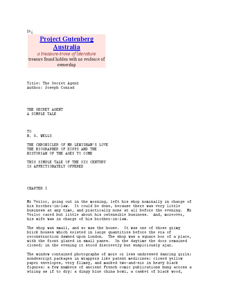 Project Gutenberg Australia: A Treasure-Trove of Literature | PDF