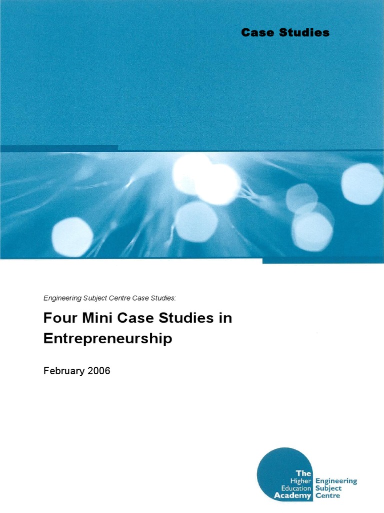 4 Mini Case Studies ED | PDF | Roof | Entrepreneurship