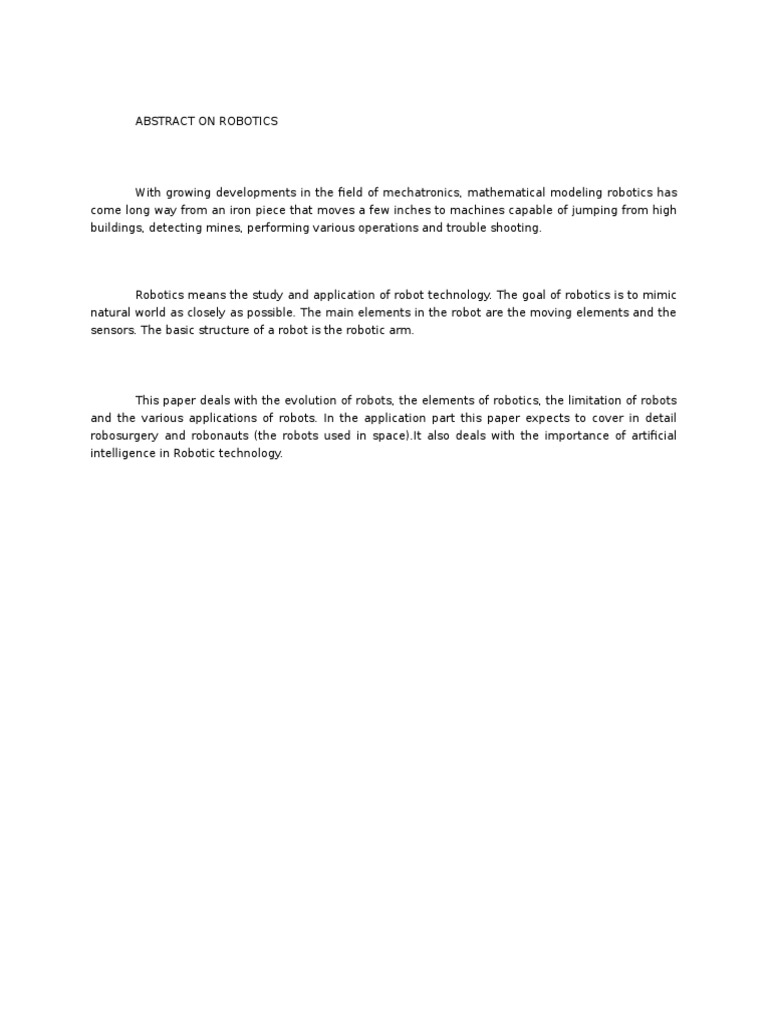 Evolution and Applications of Robotics | PDF