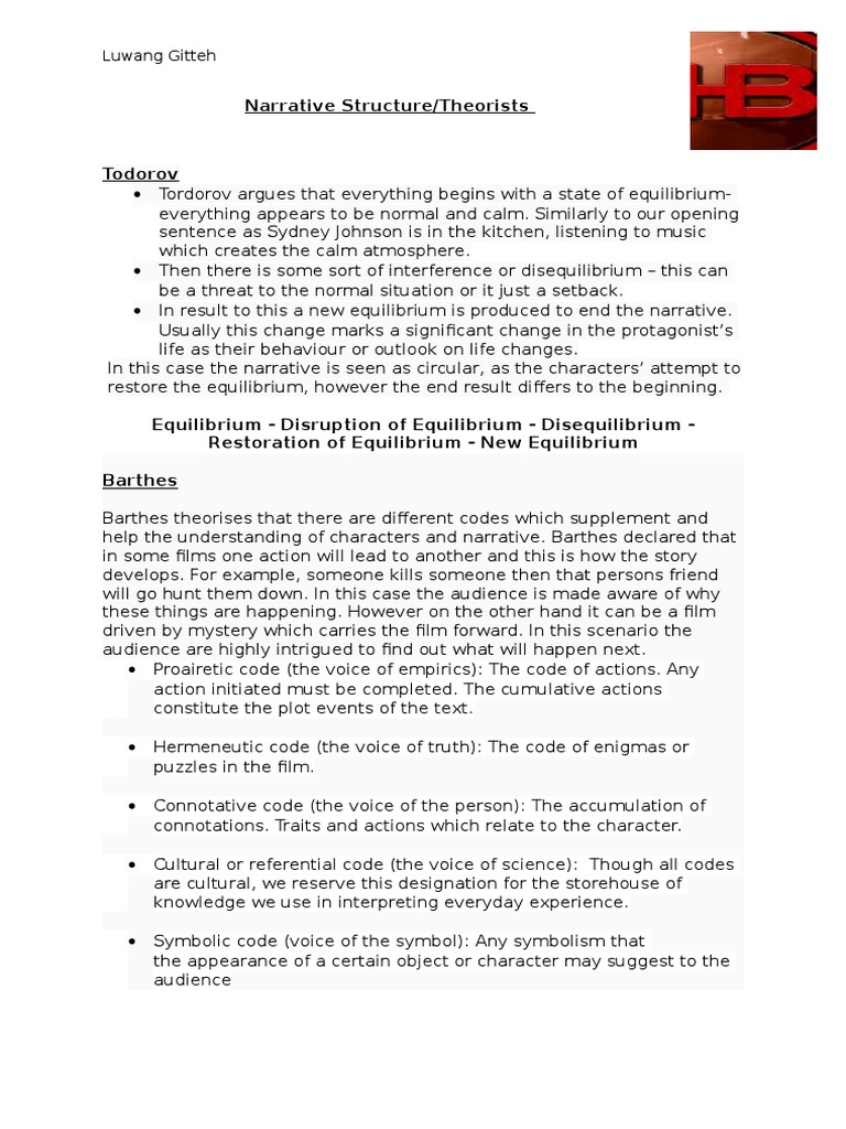 Narrative Structure | PDF