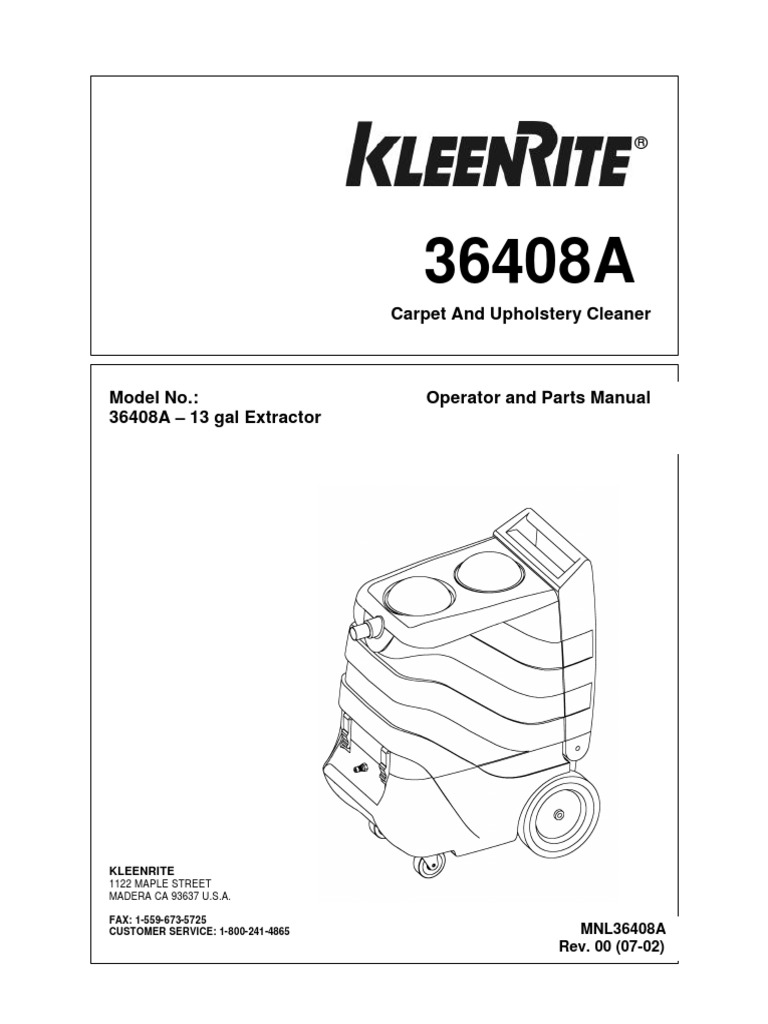KleenRite Edge 100-3 | PDF | Electrical Connector | Switch