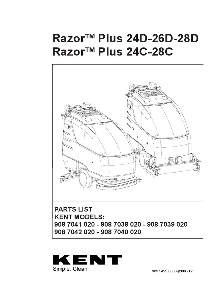 Kent Razor 24DC 28DC | Download Free PDF | Washer (Hardware) | Screw