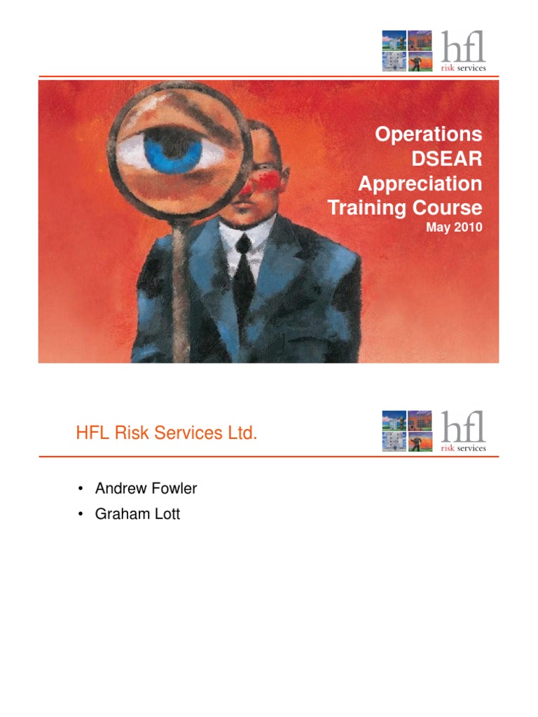 DSEAR Training Course Overview | PDF | Explosion | Fires