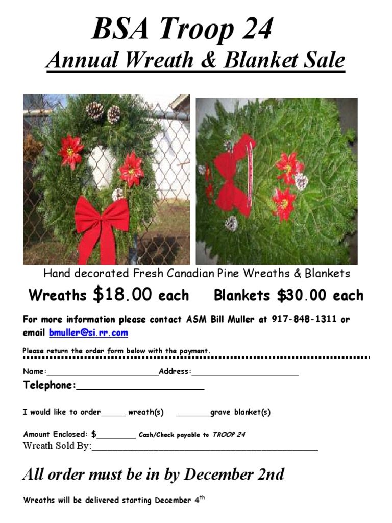 2016 Wreath Flyer PDF | PDF | Home & Garden