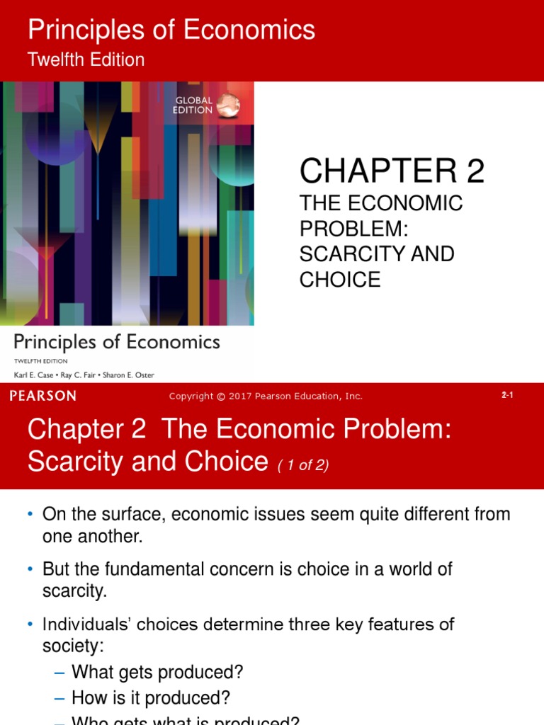 Chapter 2-Scarcity, Choice and Opportunity Cost | PDF