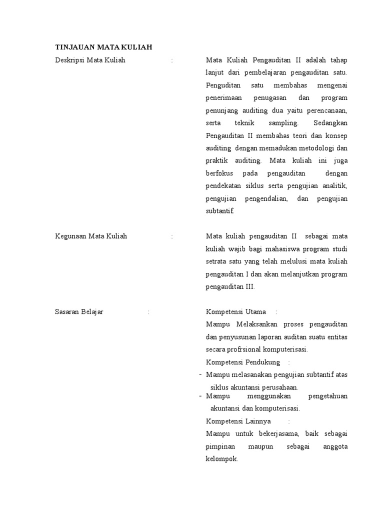 Modul Auditing 2 | PDF | Pengelolaan Keuangan & Uang