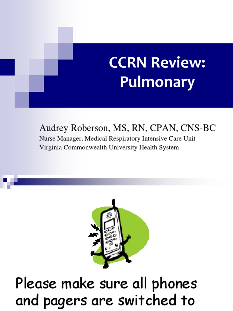 CCRN Pulmonary | PDF | Chronic Obstructive Pulmonary Disease | Lung