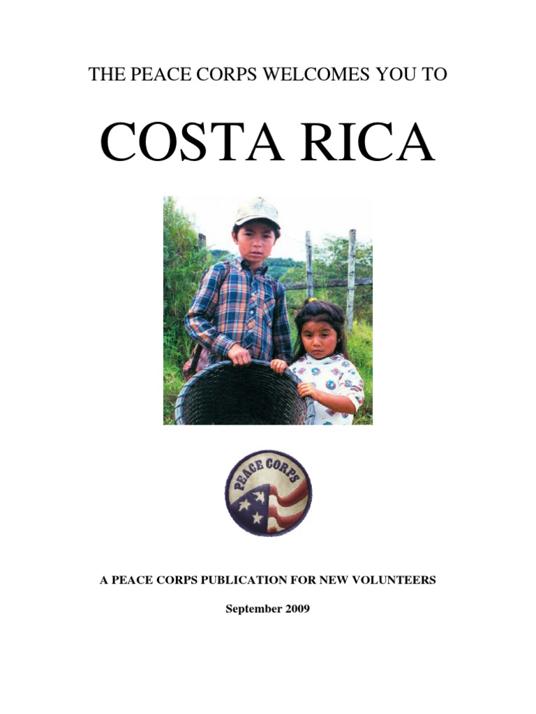 Peace Corps Costa Rica Welcome Book - September 2009 | PDF | Costa Rica ...