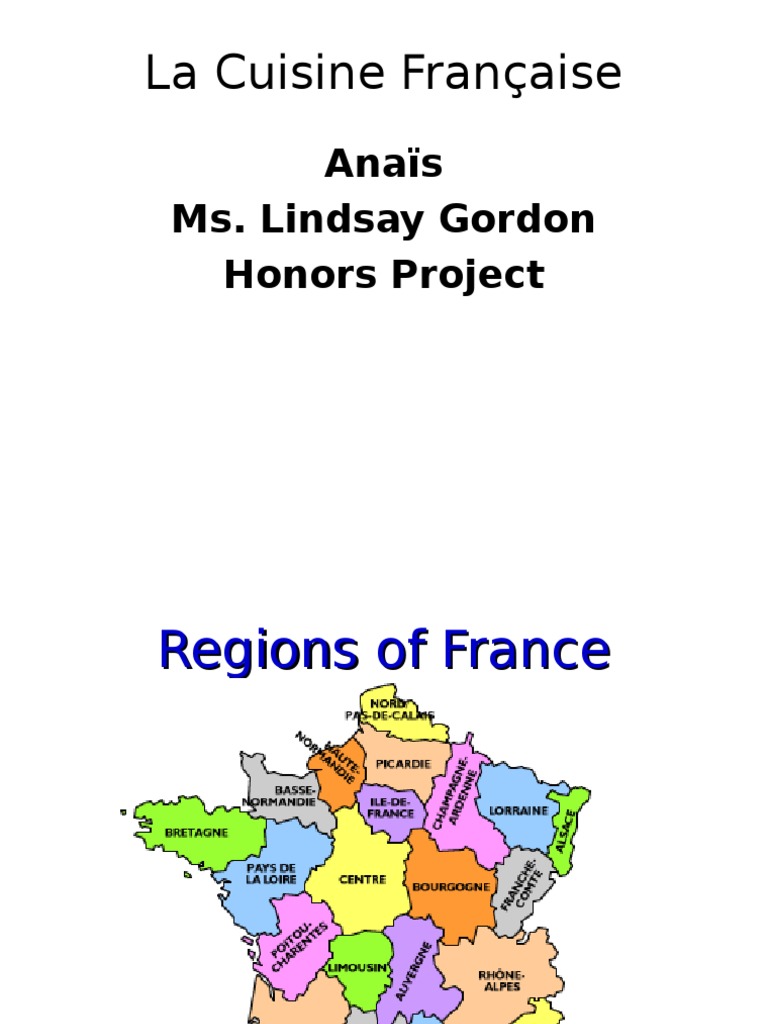 French Cuisine Powerpoint Pdf