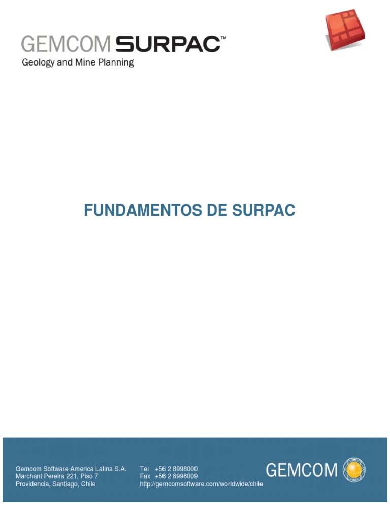 Manual Surpac Fundamentos | PDF | Archivo de computadora | Bases de datos