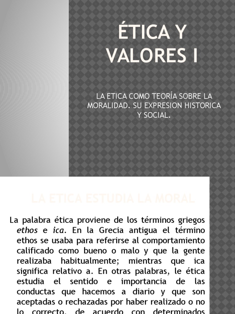 Ética y Valores | PDF | Moralidad | Libertad