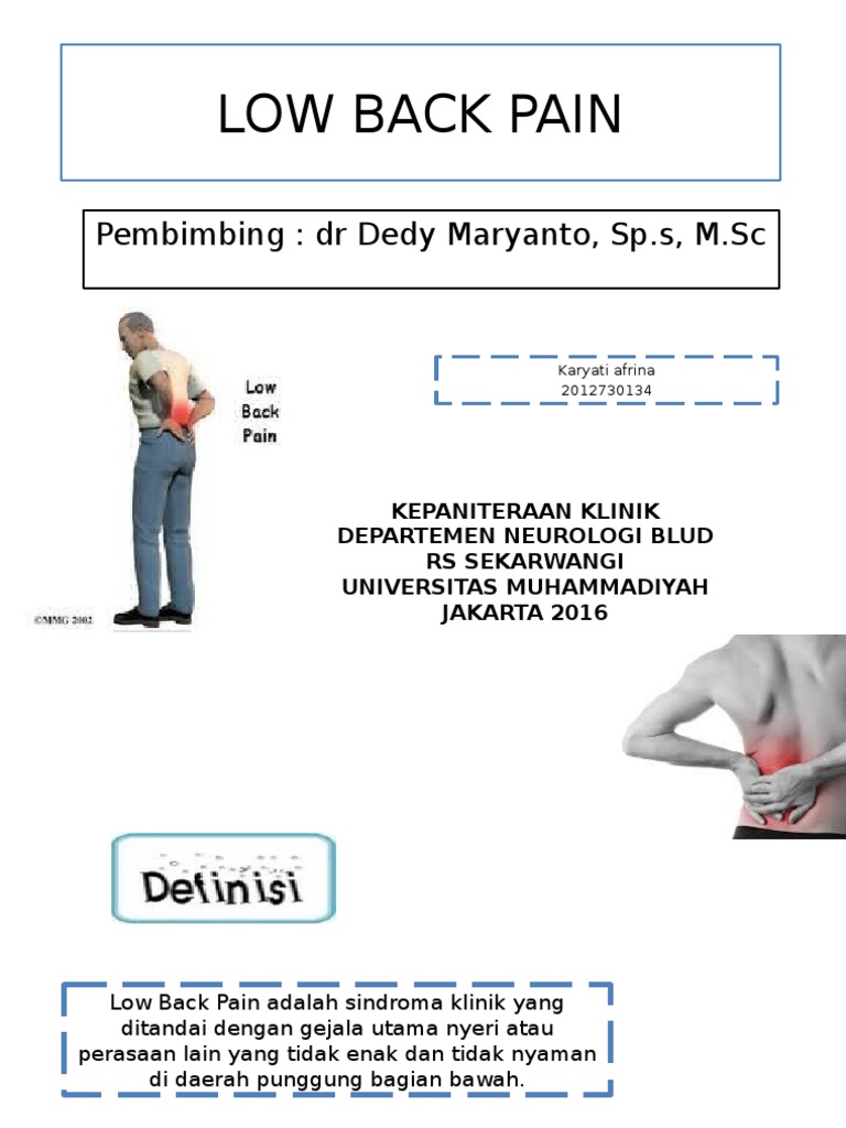 Low Back Pain | PDF