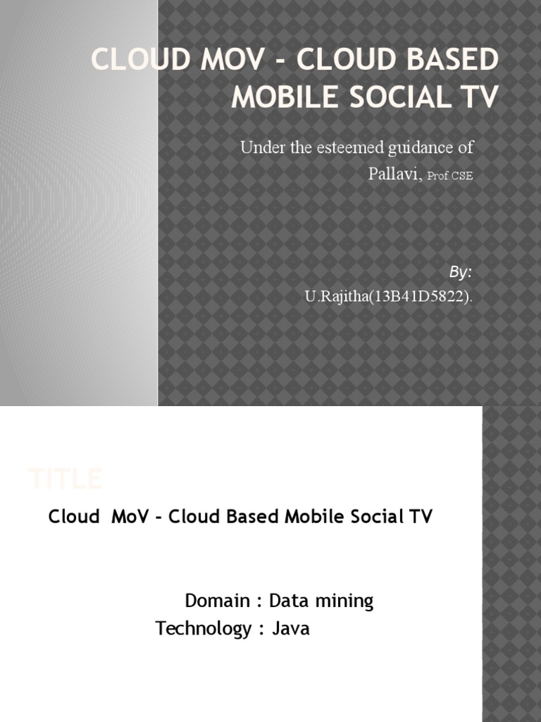 Cloud TV | PDF | Streaming Media | Cloud Computing
