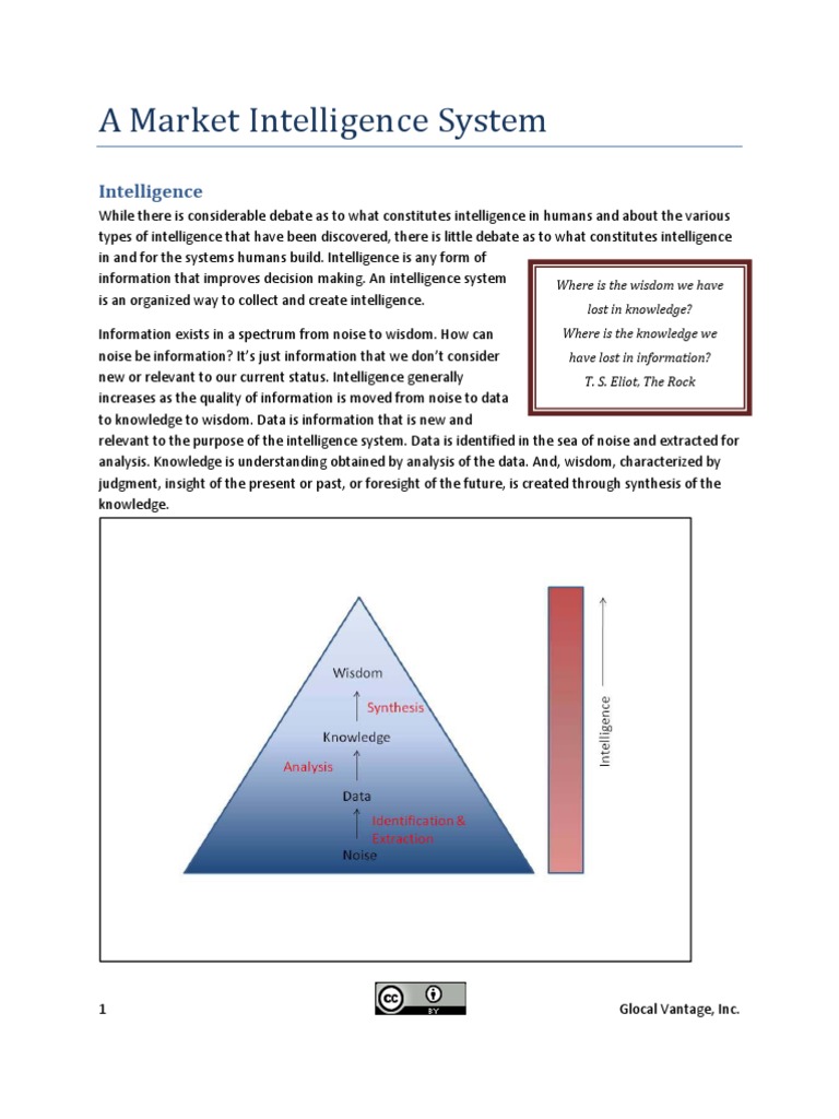 Market Intelligence System | PDF | Business Intelligence | Analytics
