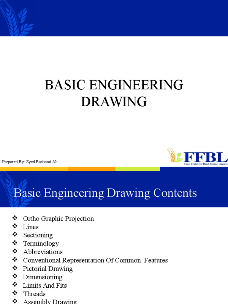 Engineering Drawing Essentials | PDF | Screw | Technical Drawing