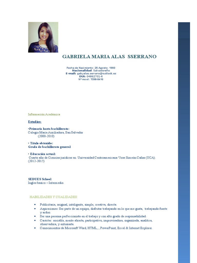 CV Gaby | PDF