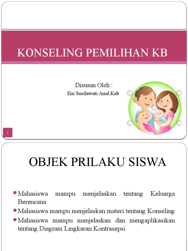 Konseling Pemilihan KB | PDF