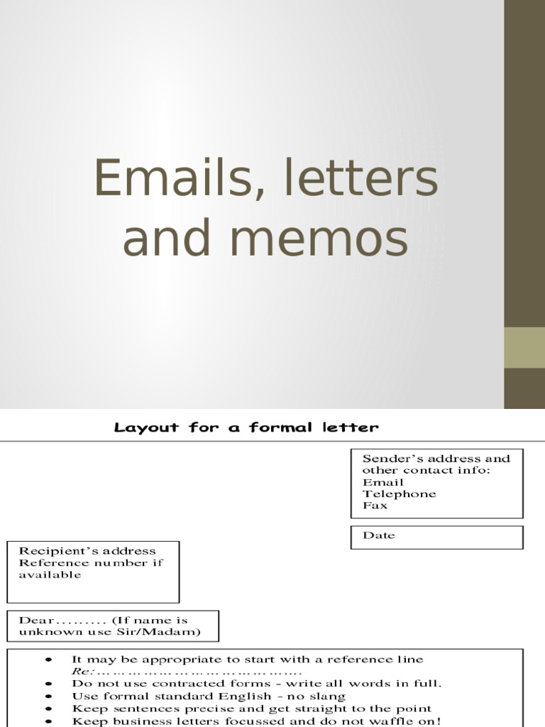 Letter Email | PDF