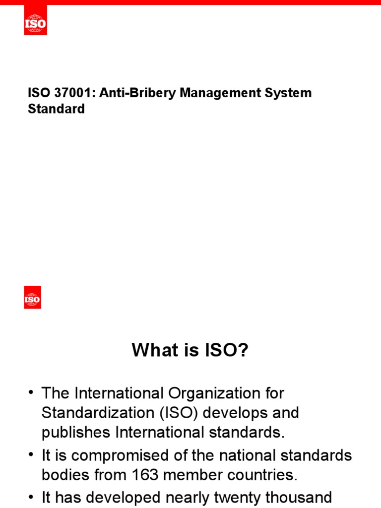 iso_37001 | Standardization | Bribery