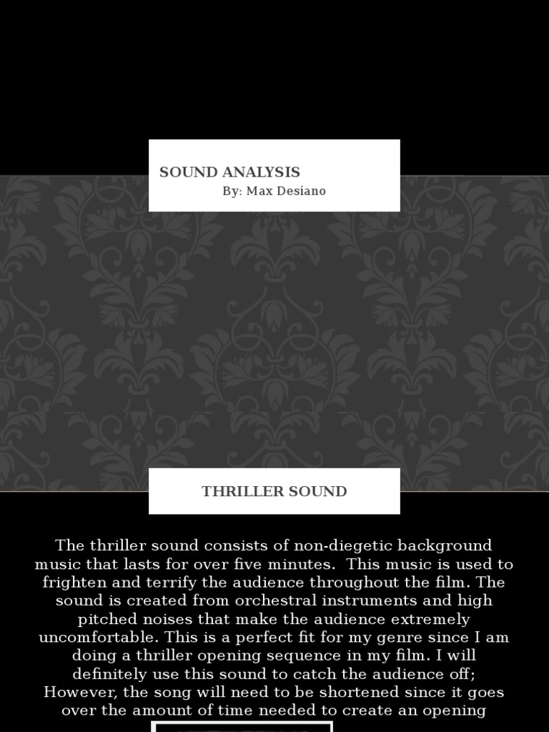 Sound Analysis | PDF