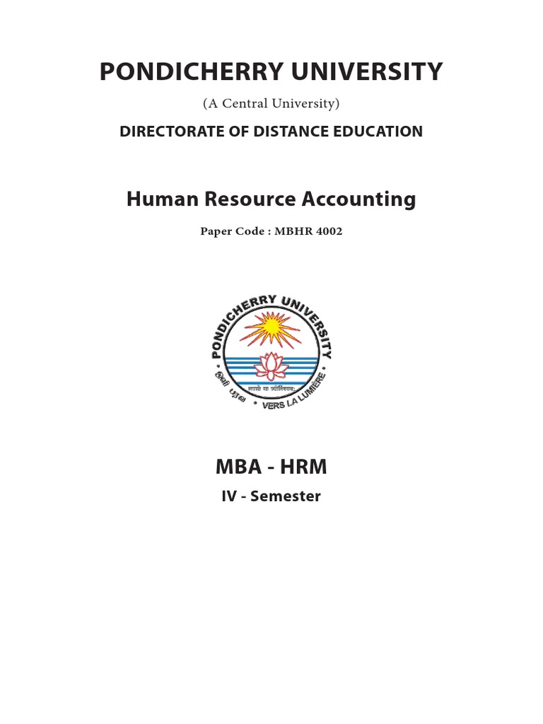 Human Resource Accouting 260214 | PDF | Human Capital | Valuation (Finance)