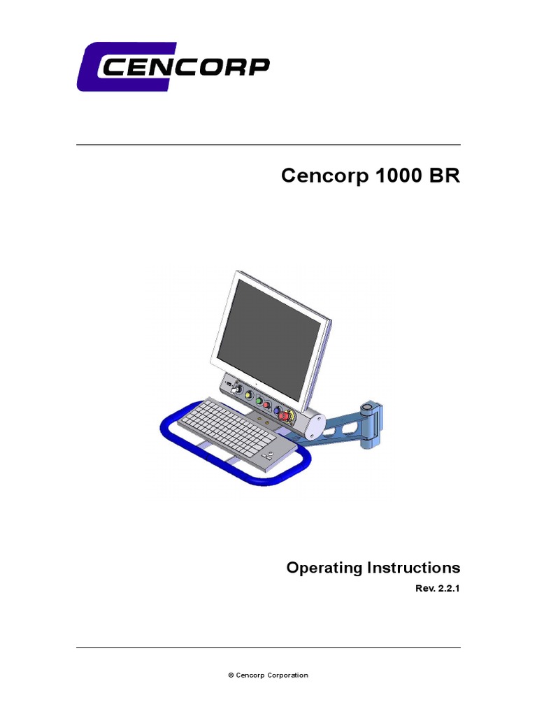 Cencor 1000BR Operating Instructions 2.2.1 | Login | Angle