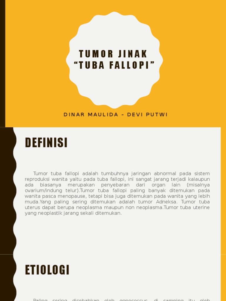 TUMOR JINAK Tuba Fallopi | PDF