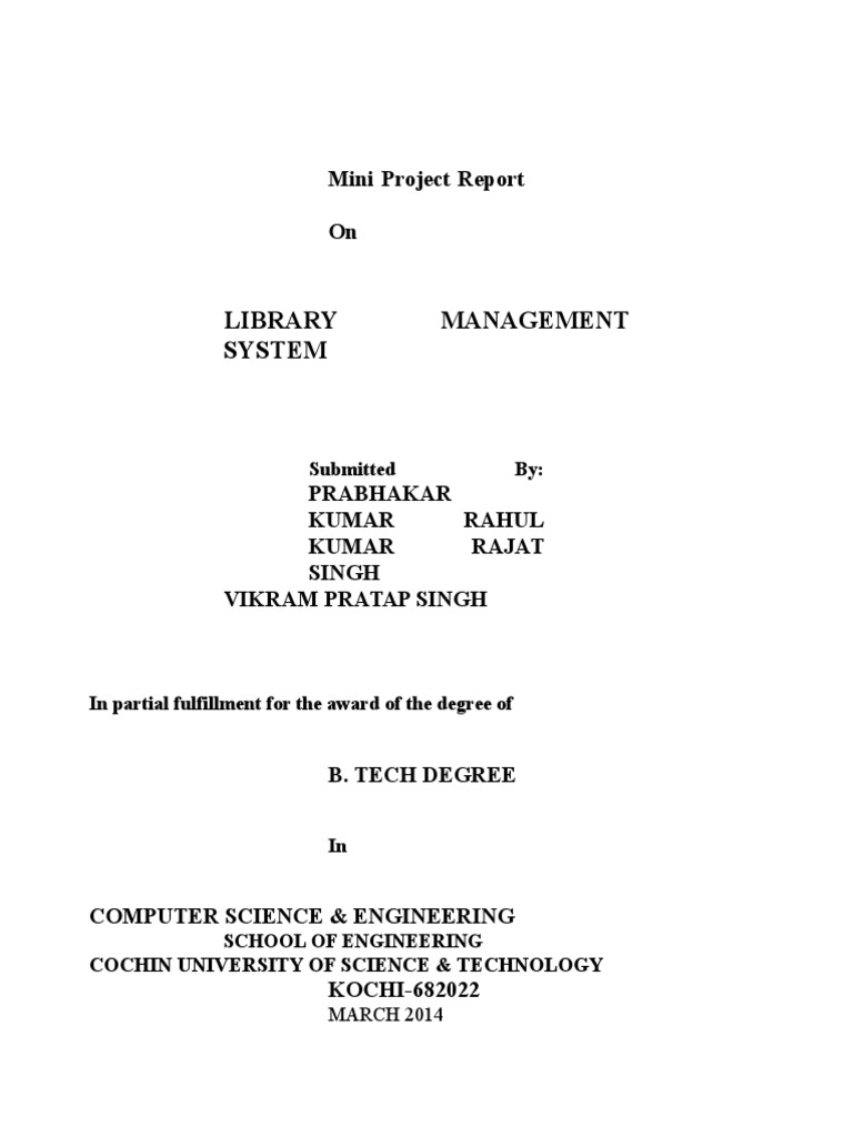 Library Management System Synopsis | PDF | Html Element | Cascading ...