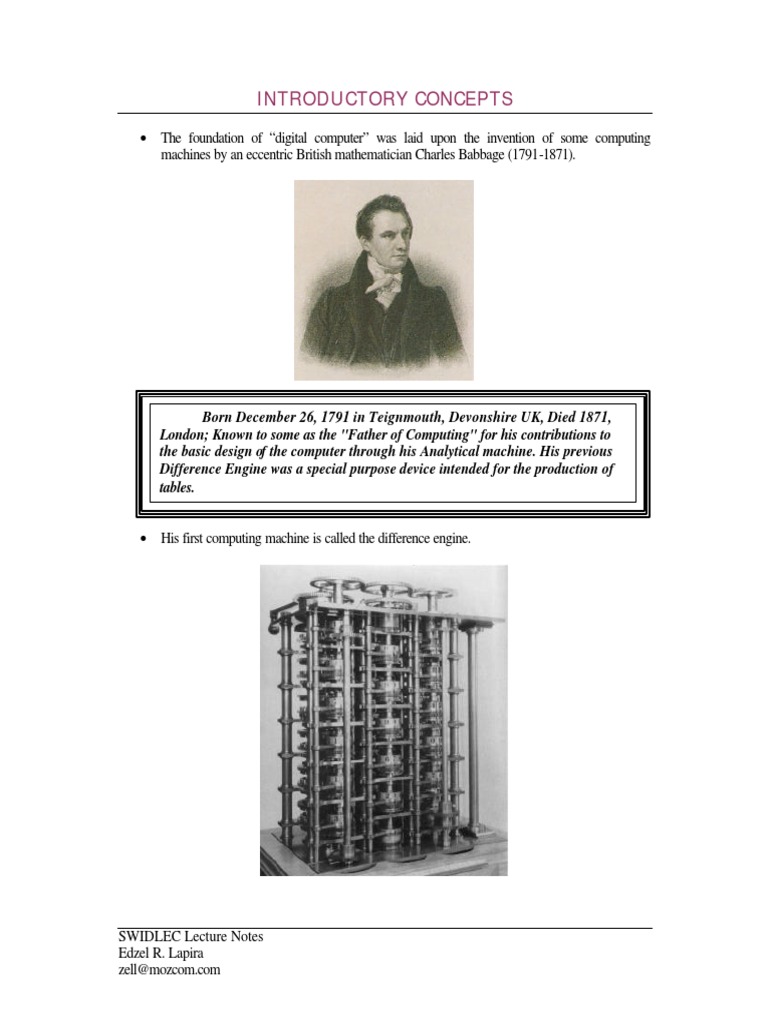 Swidlec Lecture 01 | PDF | Subtraction | Binary Coded Decimal