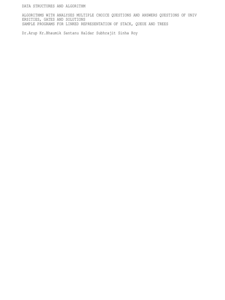 DS Book | PDF | String (Computer Science) | Algorithms