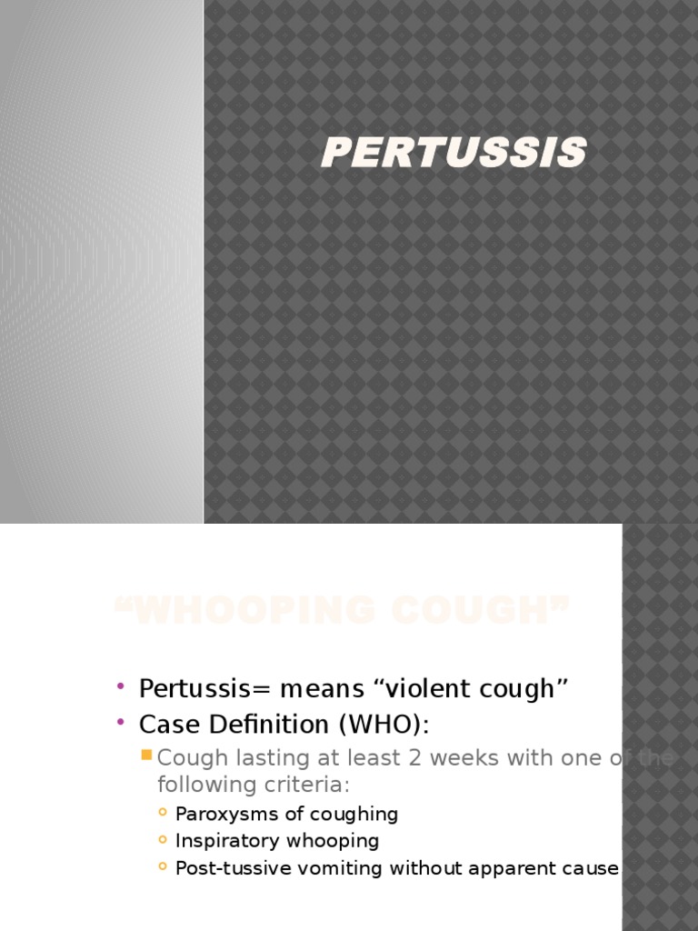 PERTUSIS | PDF | Immunology | Public Health