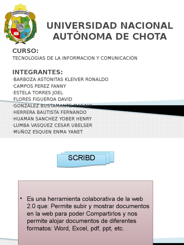Slideshare, Scribd y Calameo | PDF | Microsoft PowerPoint | Formato de Documento Portable