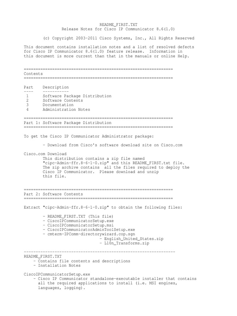 Readme First | PDF | Zip (File Format) | Installation (Computer Programs)